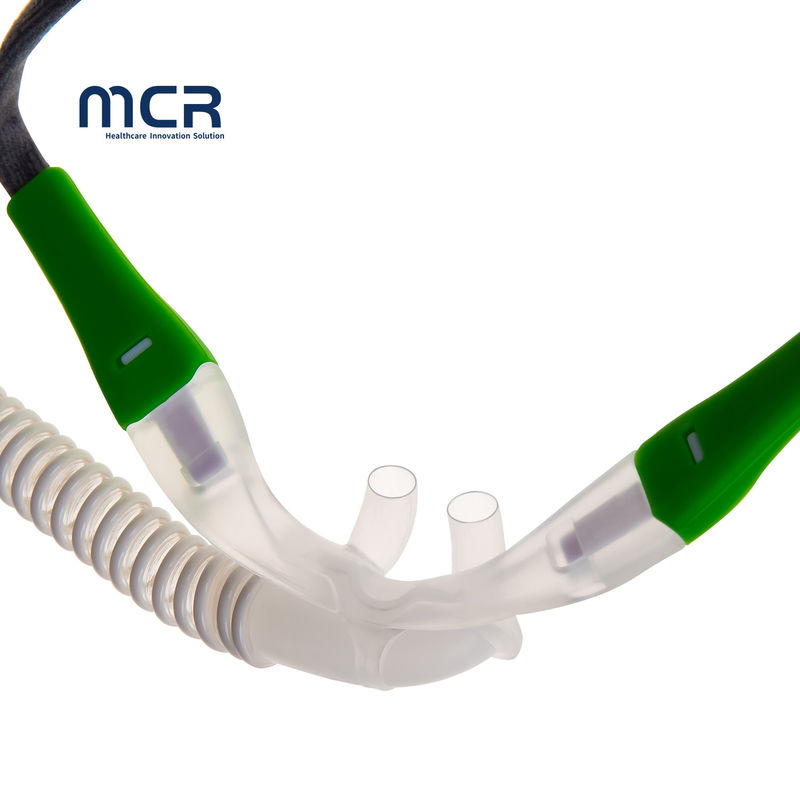Green Color Band Nasal Cannula High Flow Oxygen For ICU Medical