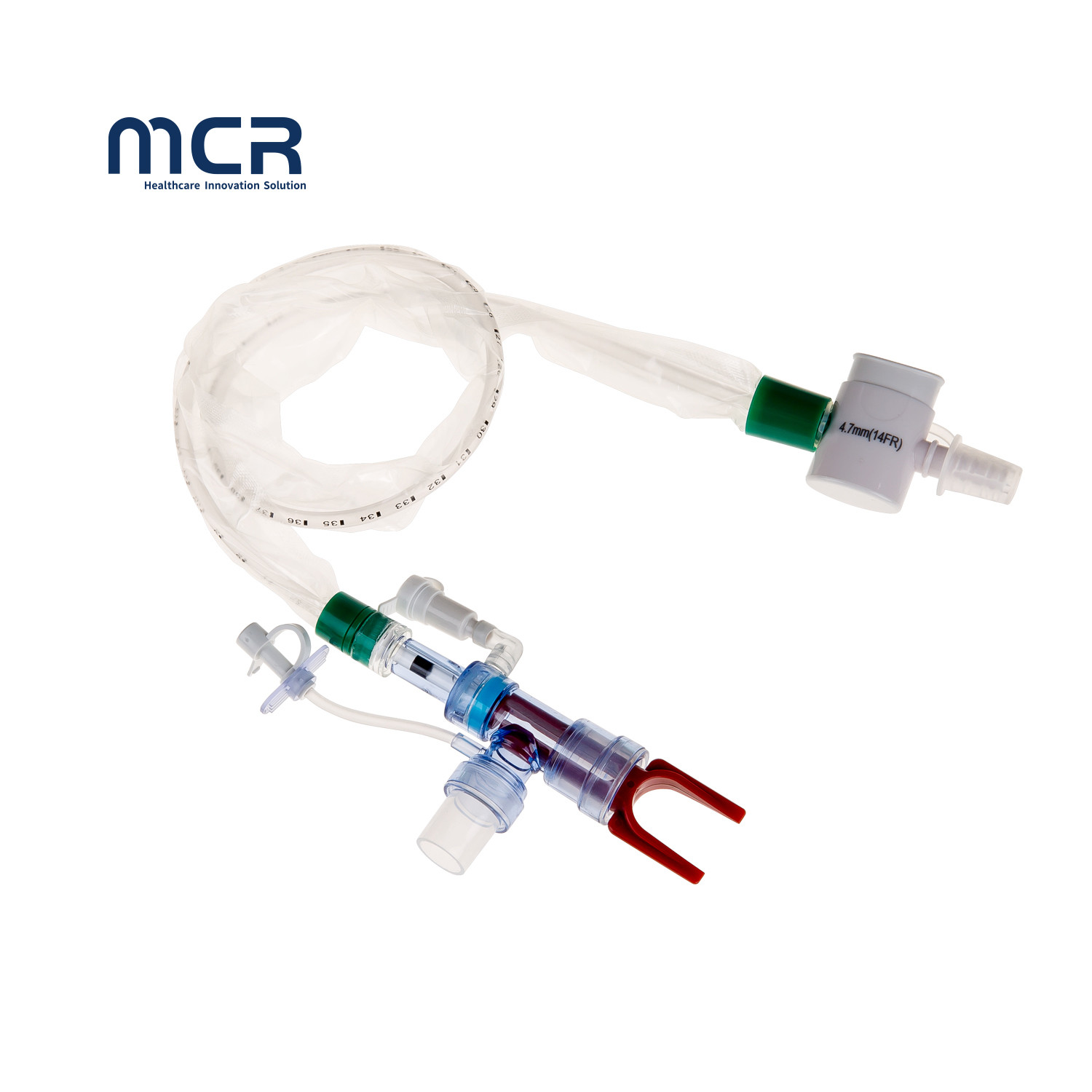 Protective Sleeve Design Double Swivel Closed Suction Catheter with ...