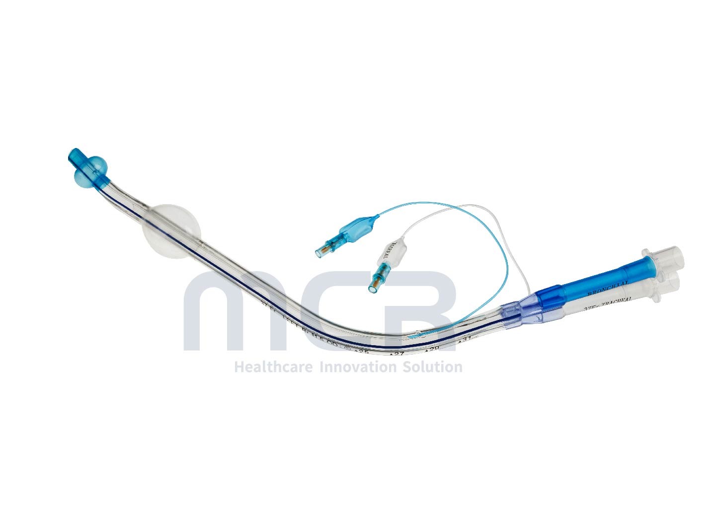 Double Lumen Endobronchial Tube With Video Channel For Left Or Right Lung
